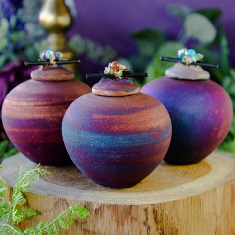 Raku Dream Jars at the Dreaming Goddess