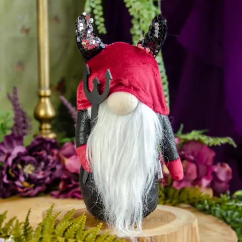 Gnome ~ Devil with Sequin Horns ~ Dreaming Goddess