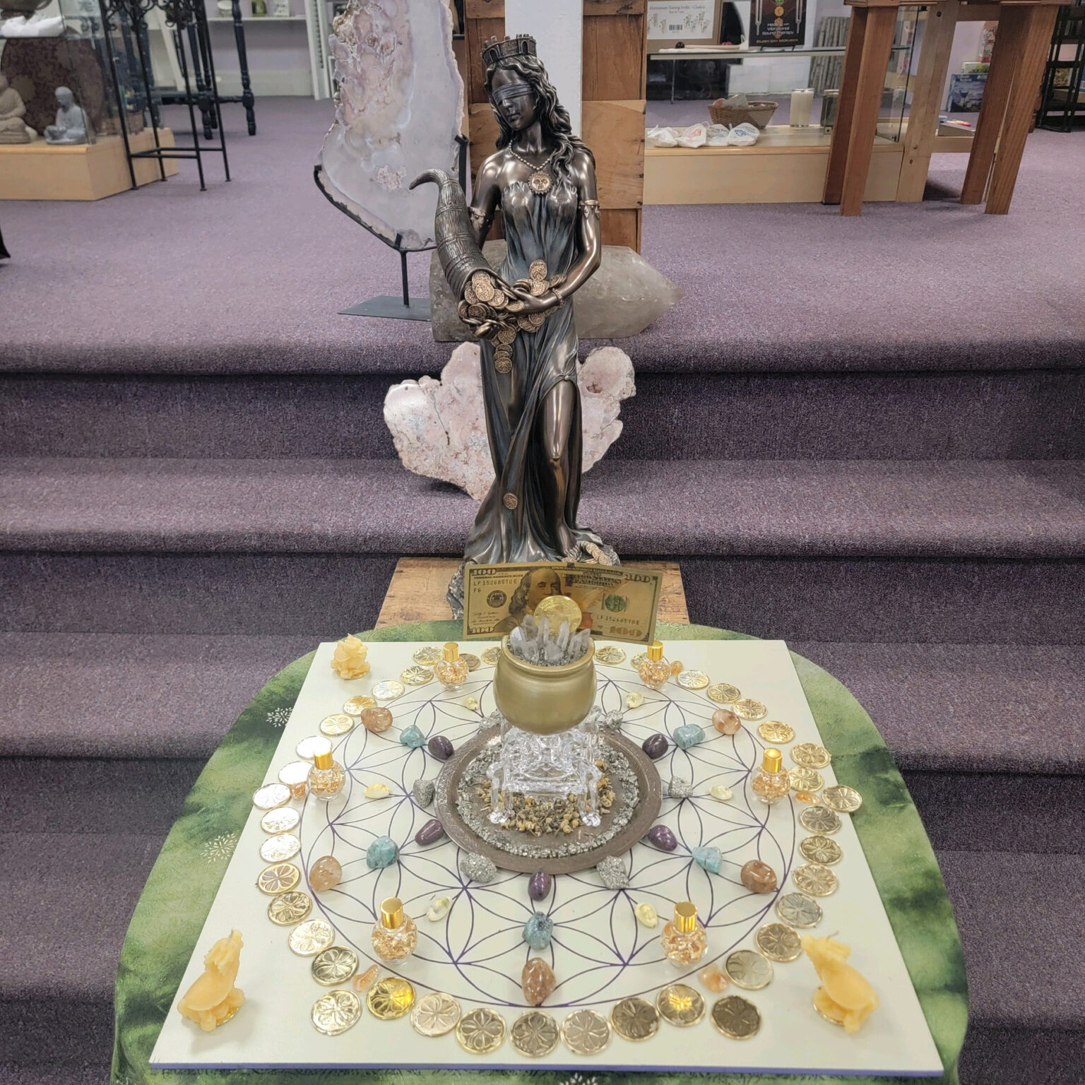 Money Crystal Grid ~ Dreaming Goddess