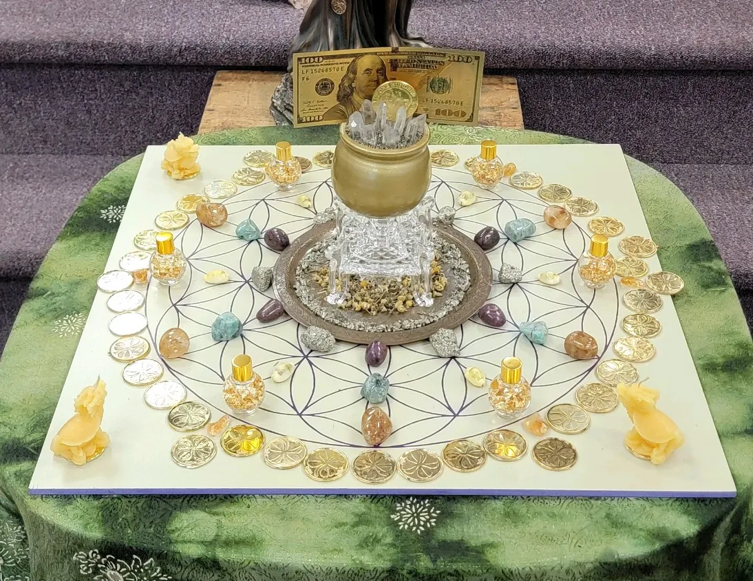 Money Crystal Grid ~ Dreaming Goddess